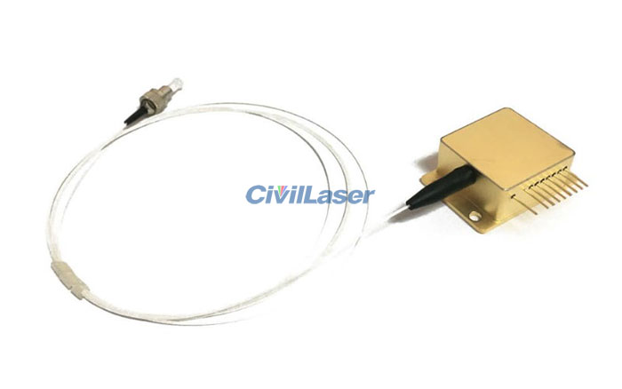 450nm 3000mW 9-PIN High Power Pigtailed Laser Diode With PD
