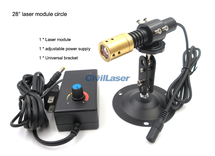 28° Red/Green/Blue Circle Laser Module 639nm 220mW /520nm 150mW /450nm ...