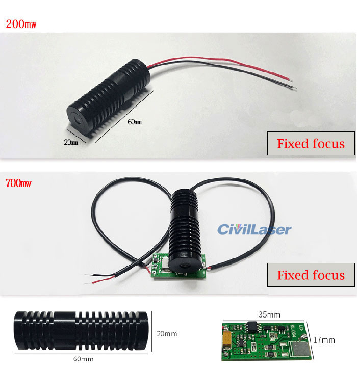 930nm 940nm 100mW~700mW Laser Module Dot IR Laser Source