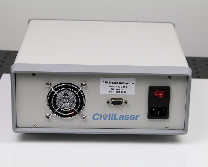 C-Band ASE Broadband Light Source 10mW ASE With Single-mode Optic Fiber ...