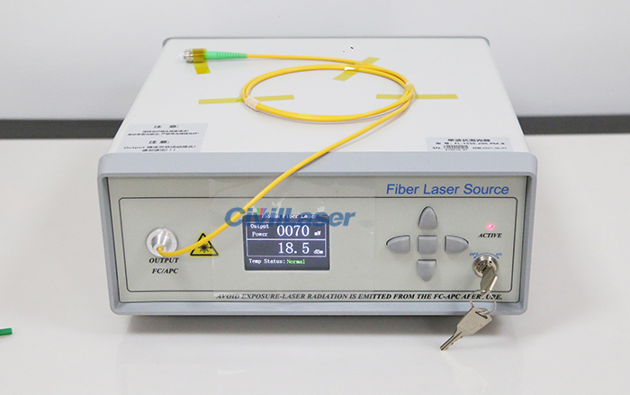 1524~1572nm C++ Band 50mW ASE Broadband Light Source SM Fiber Output ...