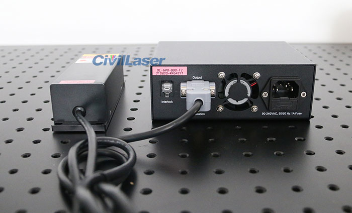 690nm 1~800mW High Power Semiconductor Laser Output Power Adjustable