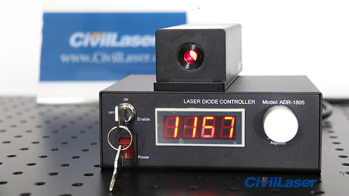 635nm 800mW Semiconductor Laser Red Laser Beam Output Power Adjustable