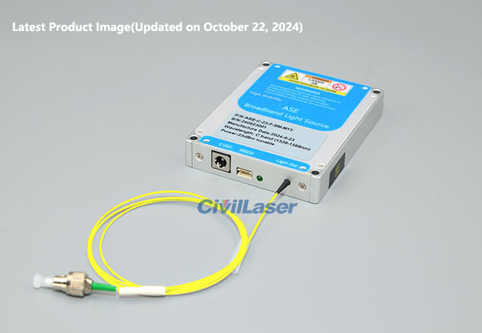 10mW C-band ASE Broadband Light Source 2dB Spectral Flatness ASE-C-10-T ...