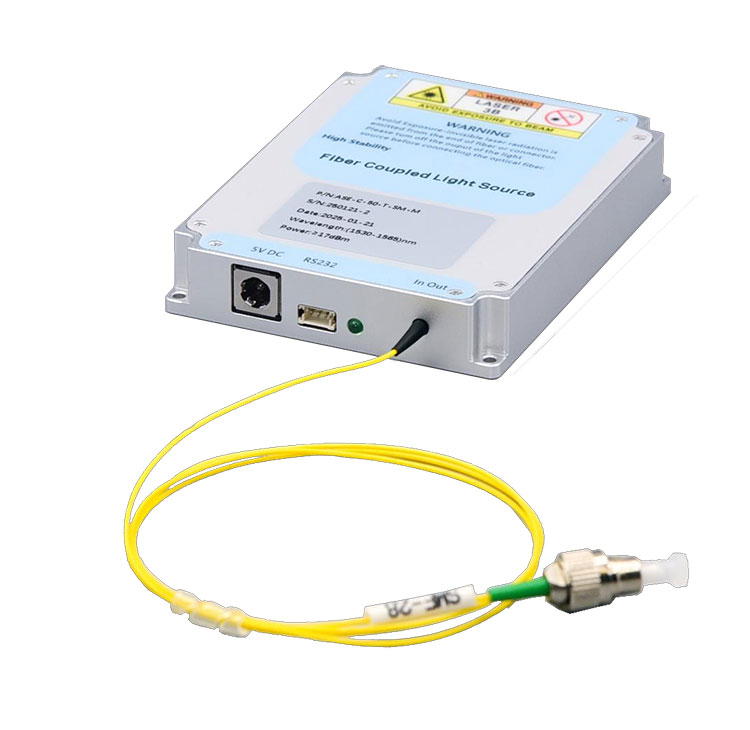 C-band 1526~1566nm 50mW 7dB Low Flatness ASE Broadband Light Source ...