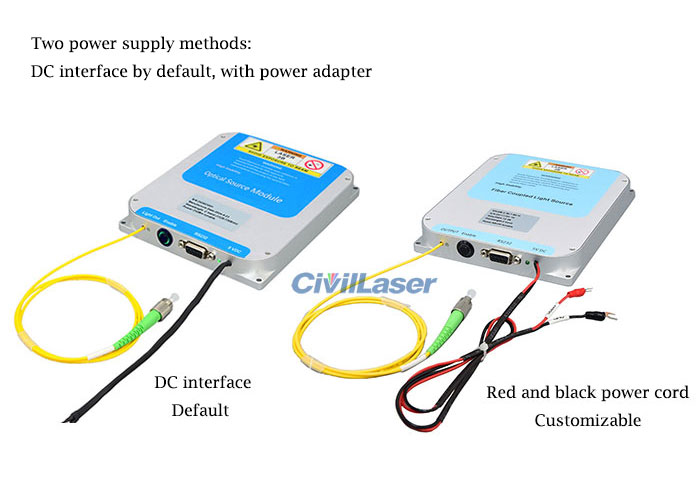 808nm 40mW IR PM Fiber Laser Source Module Type FL-808-40-PM-M20