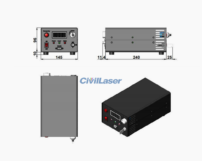 High-Quality Beam Reliable Performance 532nm 5W DPSS Laser MGL-V-532A-5W