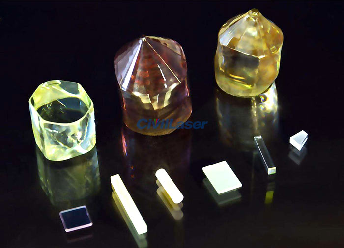 Neodymium Doped Yttrium Orthovanadate Nd:YVO4 Laser Crystal Customized