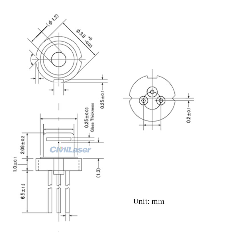 Nichia Laser Diode 520nm 100mW Green Laser Module Diode