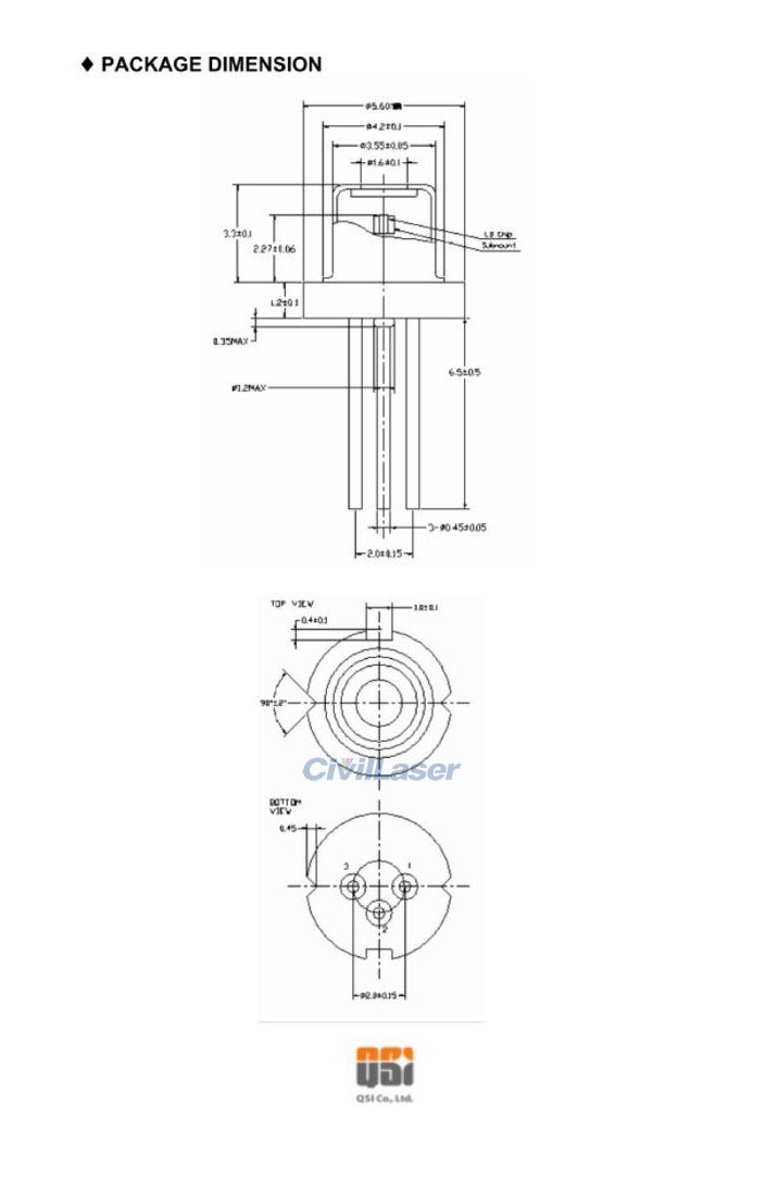 QSI Infrared Laser Diode 905nm 75W High Power Pulse Laser Module Diode ...