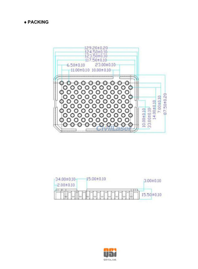 QSI 650nm 50mW Red Laser Diode QL65J7SX IR Laser