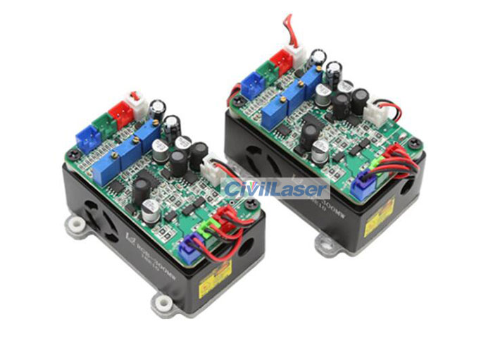 RGB Diode Laser Module 300mW Red Green Blue White Laser TTL Modulation