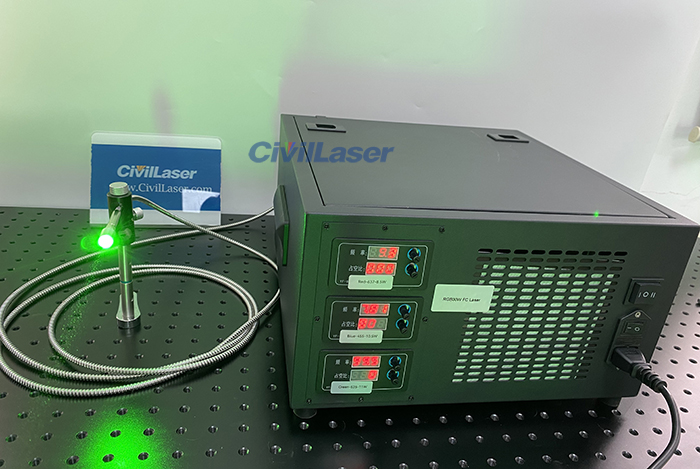 RGB 3IN1 30W High Power White Fiber Laser Pulse/CW 200μm Fiber Output ...