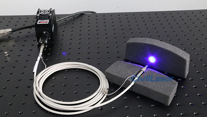 380nm 16mW UV Fiber Coupled Laser Lab Laser System
