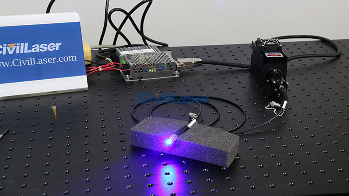 375nm 16mW UV Fiber Coupled Laser Lab Laser System