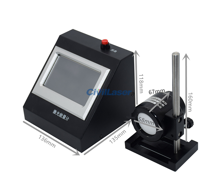 1064nm 532nm 0~500mJ Pulsed Laser Energy Meter High Accuracy Measuring ...