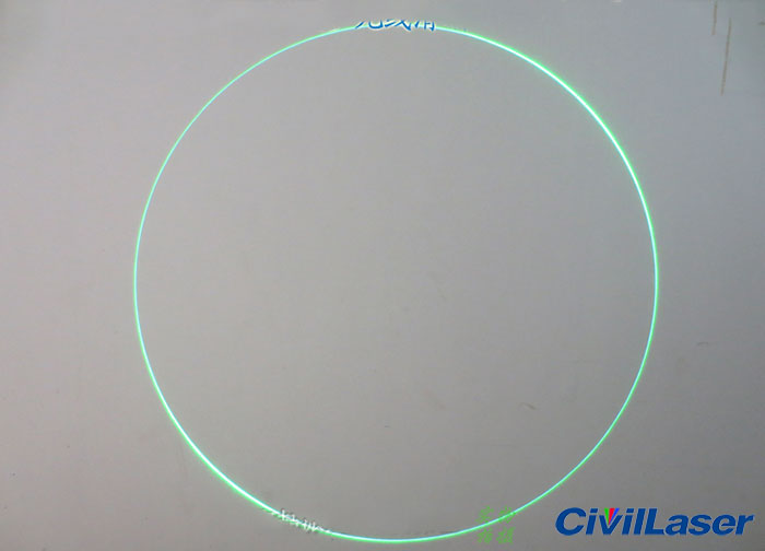 Circle laser module 520nm 50mw green laser module circle laser beam