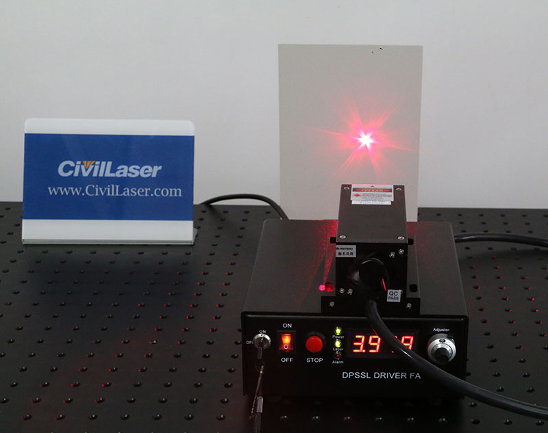 671nm 100mW Red DPSS Laser Diode Pumped Solid State laser with TTL ...