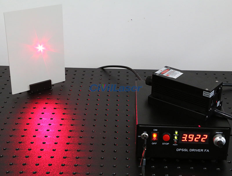 671nm 100mW Red DPSS Laser Diode Pumped Solid State laser with TTL ...