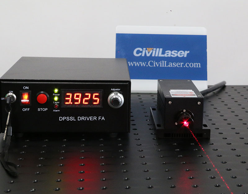671nm 100mW Red DPSS Laser Diode Pumped Solid State laser with TTL ...