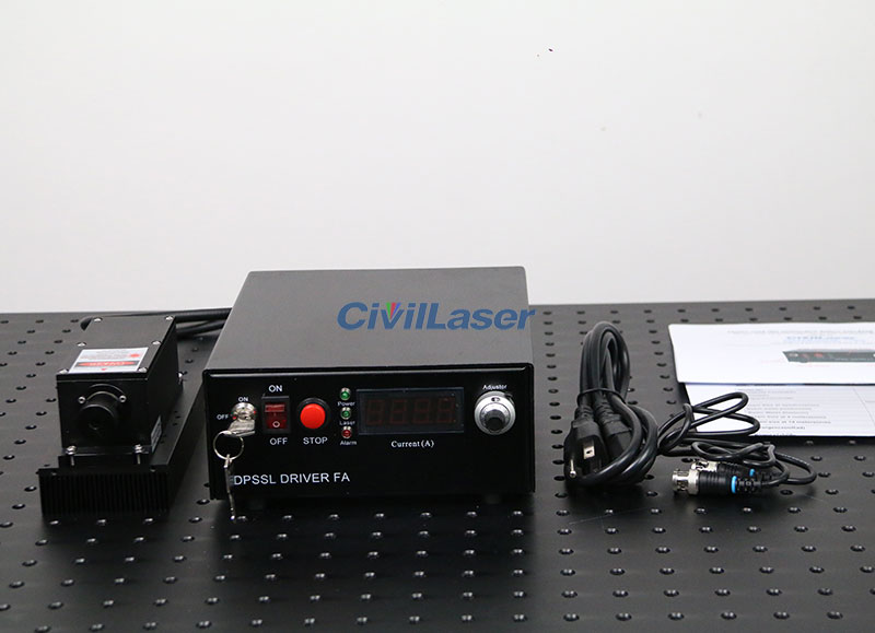 671nm 1000mw Red DPSS Laser solid state laser