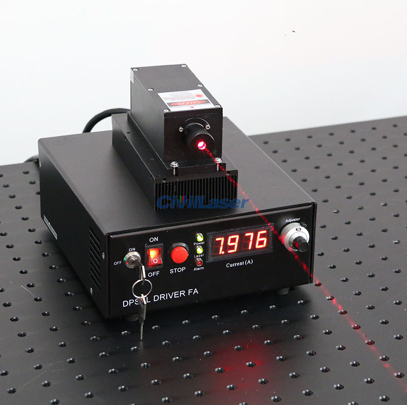671nm 500mW Red DPSS Laser Diode Pumped Solid State laser