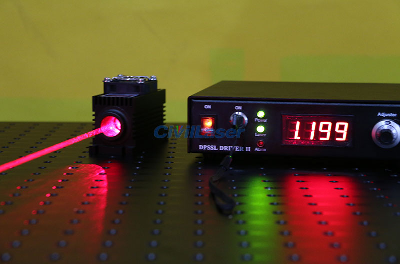 671nm 50mW Red DPSS Laser Diode Pumped Solid State laser