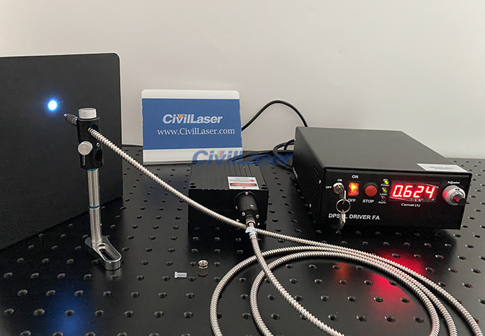 375nm 1600mW UV Fiber Coupled Laser Lab Laser System