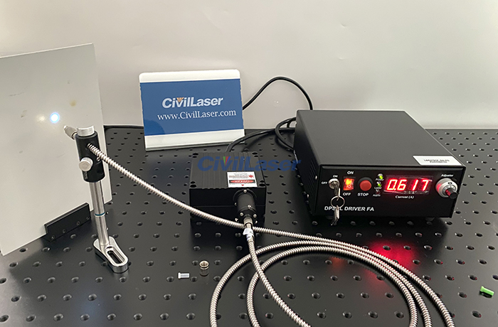 375nm 1600mW UV Fiber Coupled Laser Lab Laser System