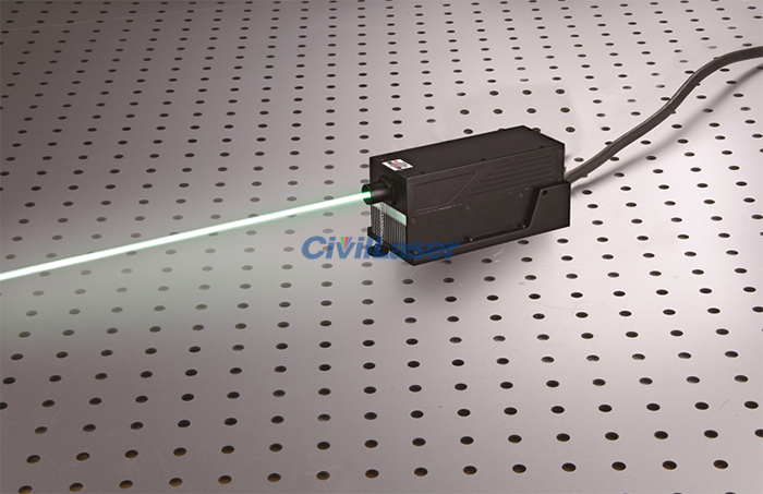 561nm 100mW DPSS Laser TEM00 Laser Lab Green Laser System