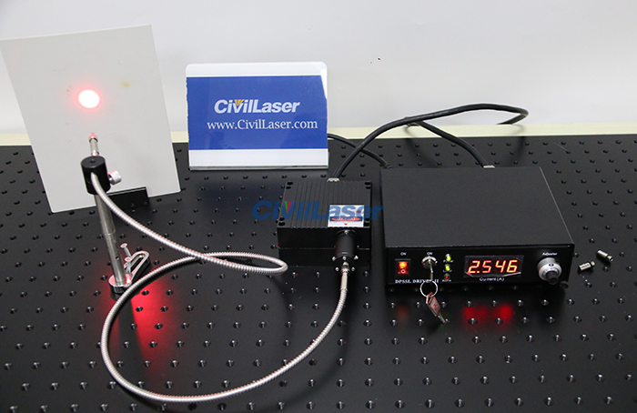 671nm 5000mW Fiber Coupled Laser Red Laser System CW/TTL/Analog Modulation