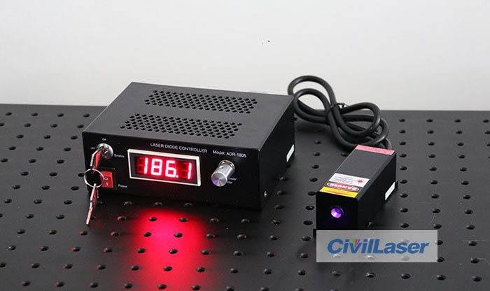 405nm 200mW Blue-Violet Semiconductor Laser Output Power Adjustable