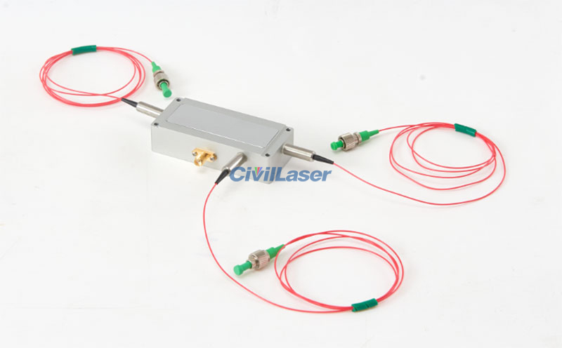 1550nm 80MHz Dual Output Fiber-Coupled Acousto-Optic Modulator AOM ...