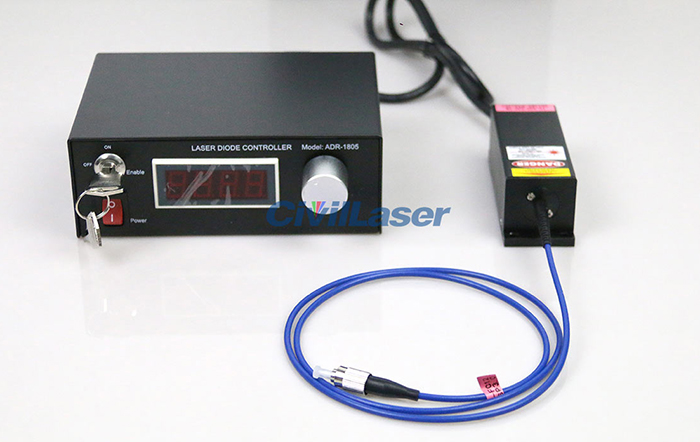 785nm 1~80mW Output Power Adjustable SM Fiber Coupled Laser
