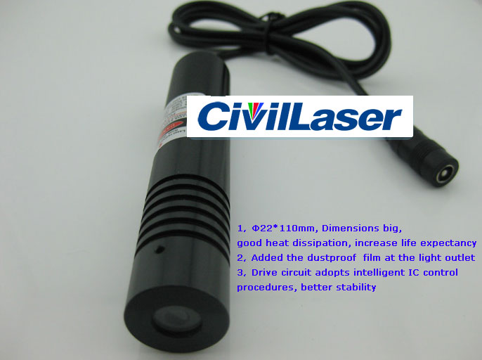 650nm 100mW Red Crosshair laser module --22*110mm