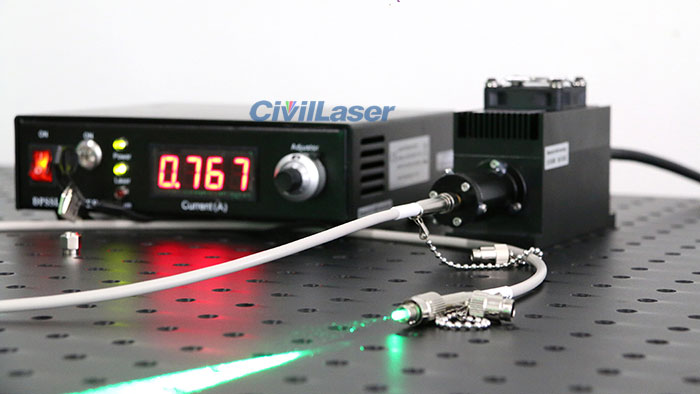 520nm 800mW Green Fiber Coupled Laser Lab Laser System