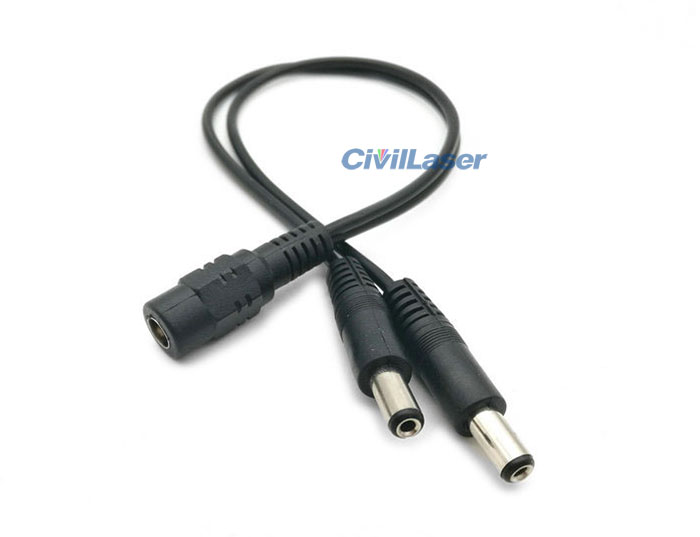 DC Wire Divided Into Two Plug Wire Laser Module Dedicated DC Power Cord