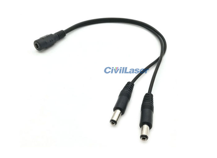 DC Wire Divided Into Two Plug Wire Laser Module Dedicated DC Power Cord