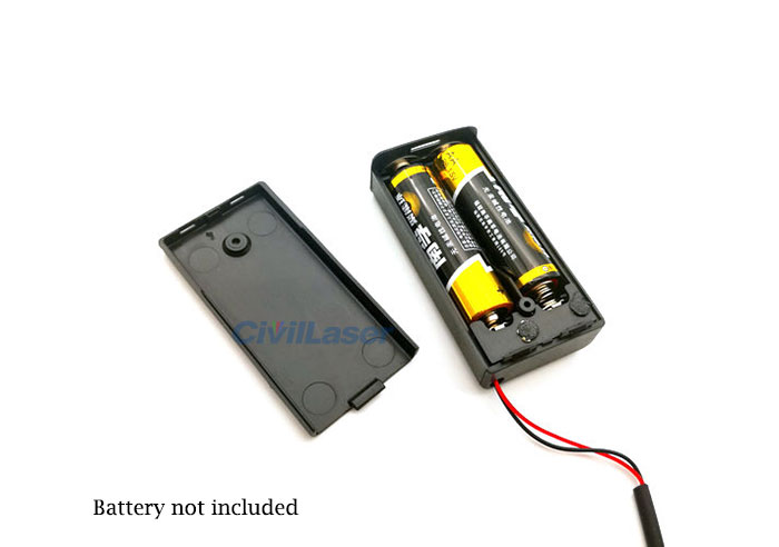 Laser Module Power Supply Battery Box DC 2*5AA 3V Battery Box