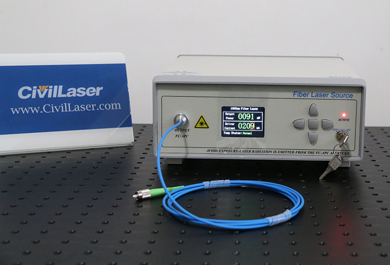 100mW SM Fiber Coupled Laser at 1030nm LCD Desktop Type FL-1030-100-SM-B1