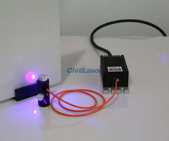 405nm 100mW Blue-Violet Laser Single Mode Fiber Coupled Laser With ...