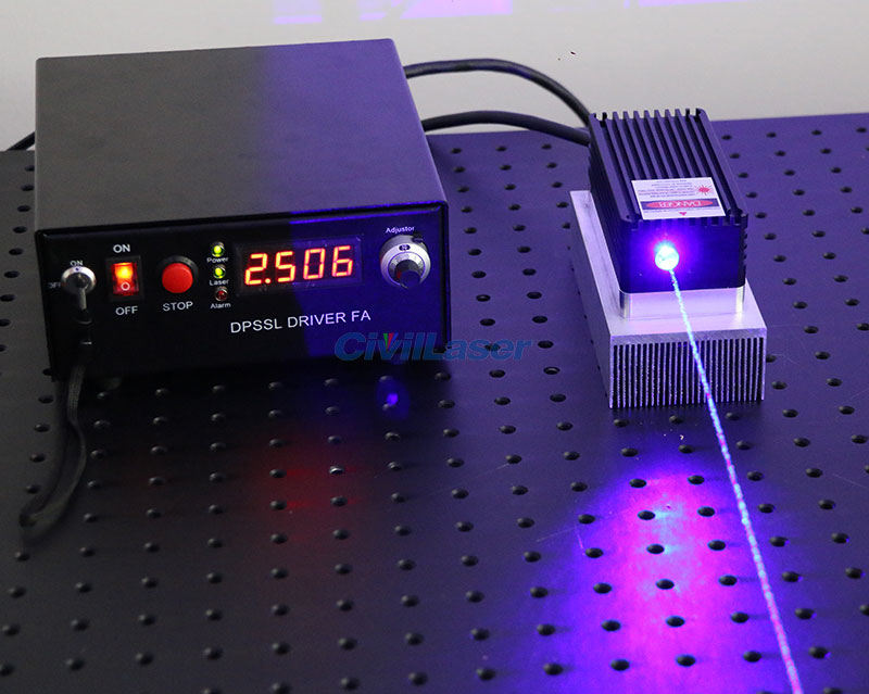 445nm 6W Semiconductor Laser High Power Blue Laser Beam