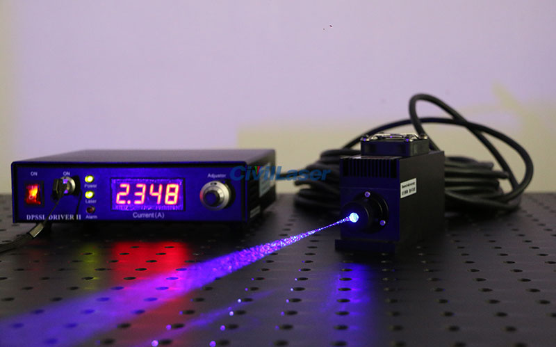 450nm 3W high power semiconductor laser with adjustable power supply