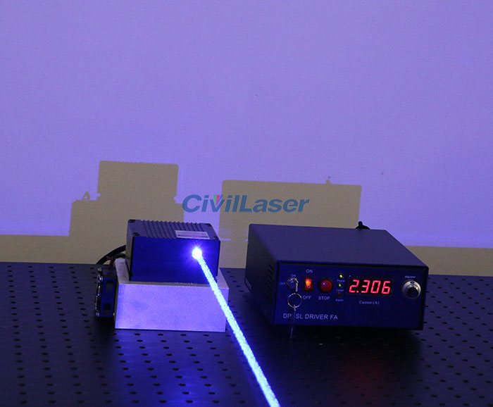 445nm Semiconductor laser 8W powerful blue laser Plastic cutting