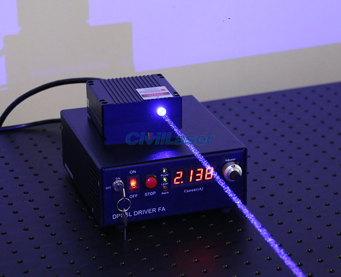 457nm 8W Semiconductor Diode Laser Powerful Laser Blue Laser Source