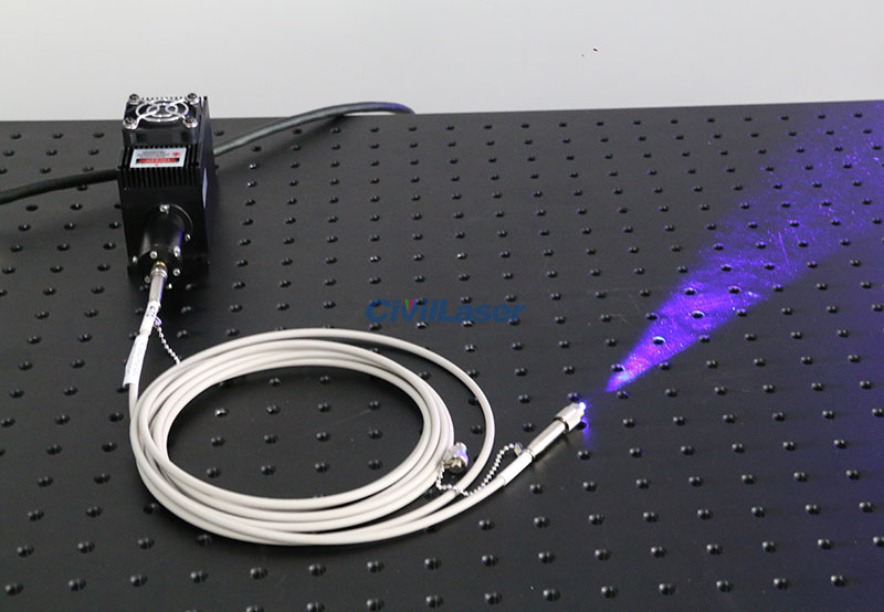 465nm 1.2W Blue Fiber coupled laser with power supply Support customized