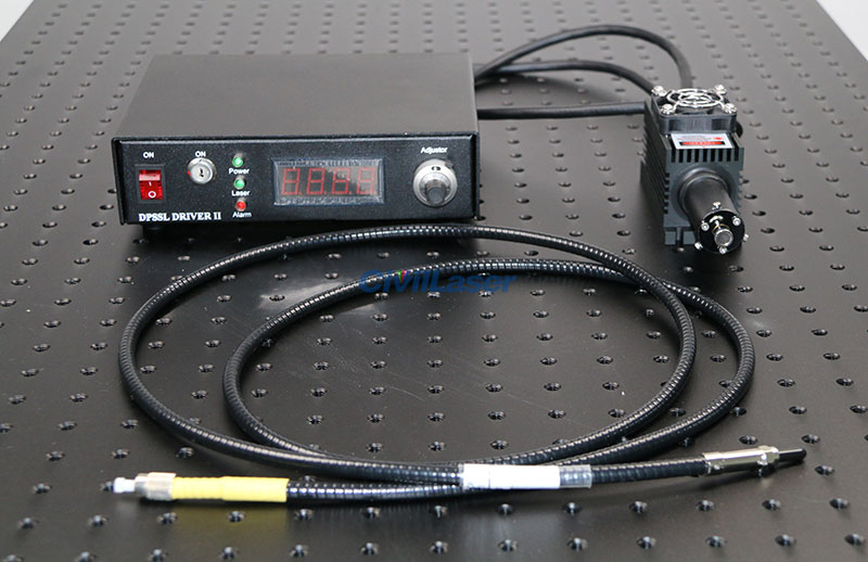 473nm 16mW blue fiber laser with power supply Support customized