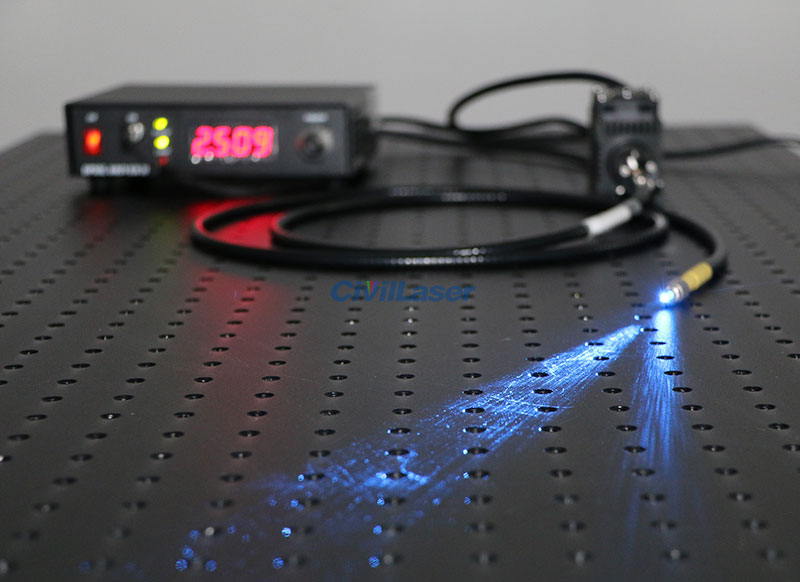 473nm 16mW blue fiber laser with power supply Support customized