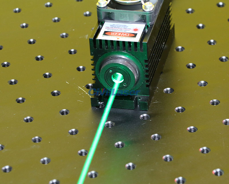 505nm 30mW Green solid state laser with power supply