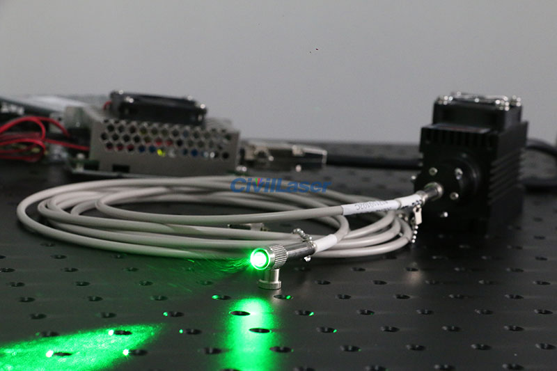 505nm 50mW Fiber Coupled Laser Green Optical Fiber Laser Light